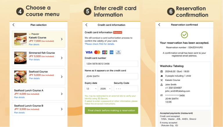 Full-Scale Launch of Tabelog’s Online Reservation Service Fortravelers ...